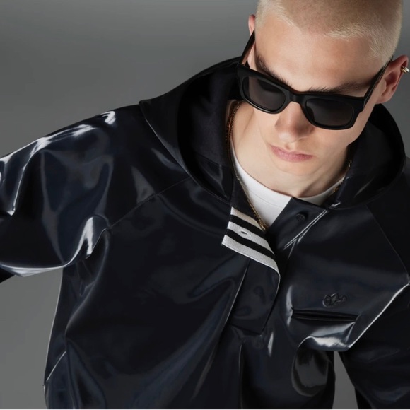 adidas Originals | Jackets & Coats | Adidas Shiny Black Iridescent ...